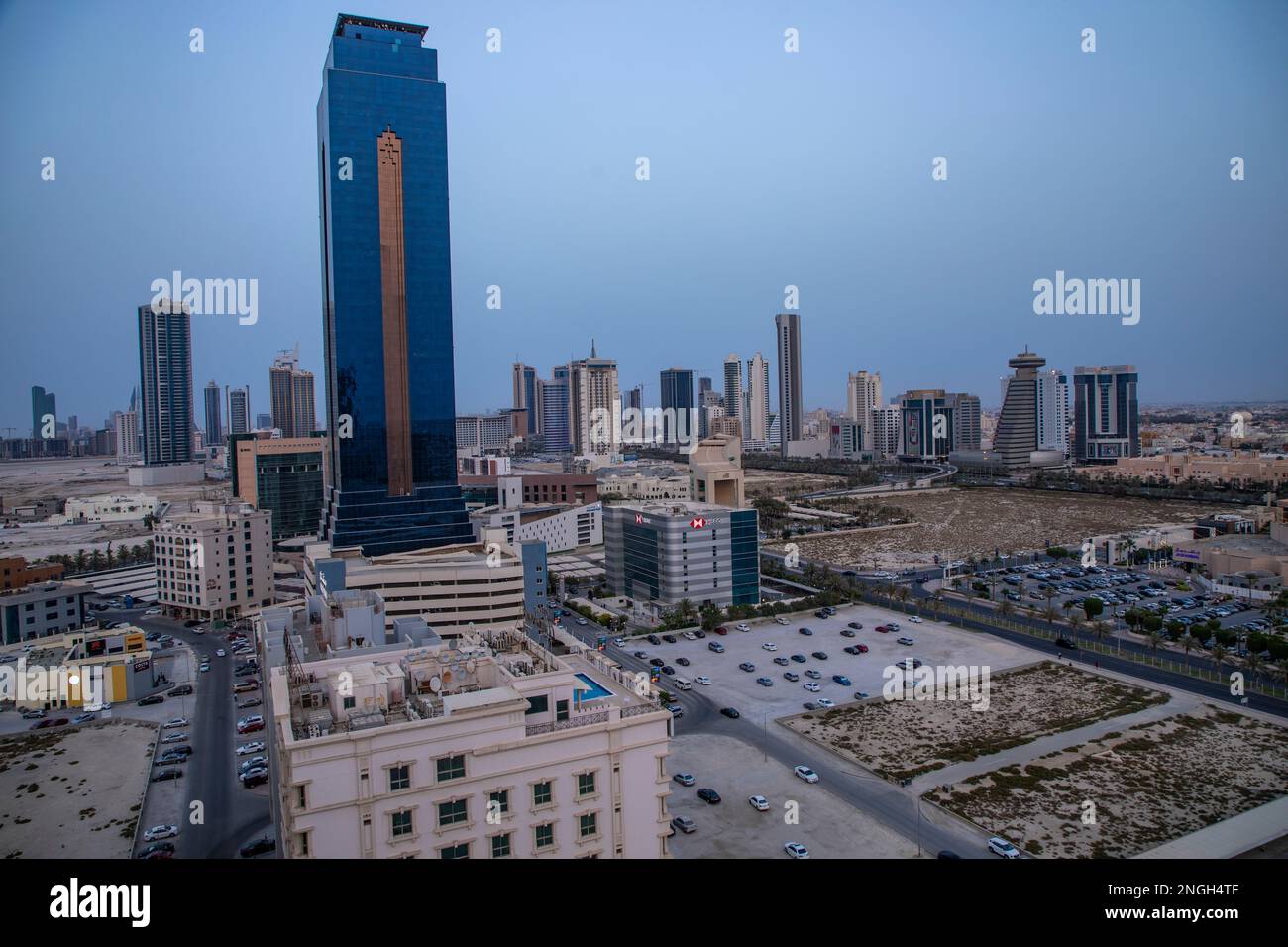 View of city skyline, Manama, Bahrain, Middle East Stock Photo - Alamy