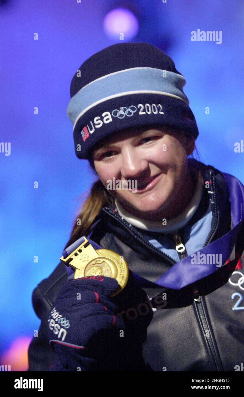Kelly Clark of the U.S., gold medalist in the women's halfpipe ...