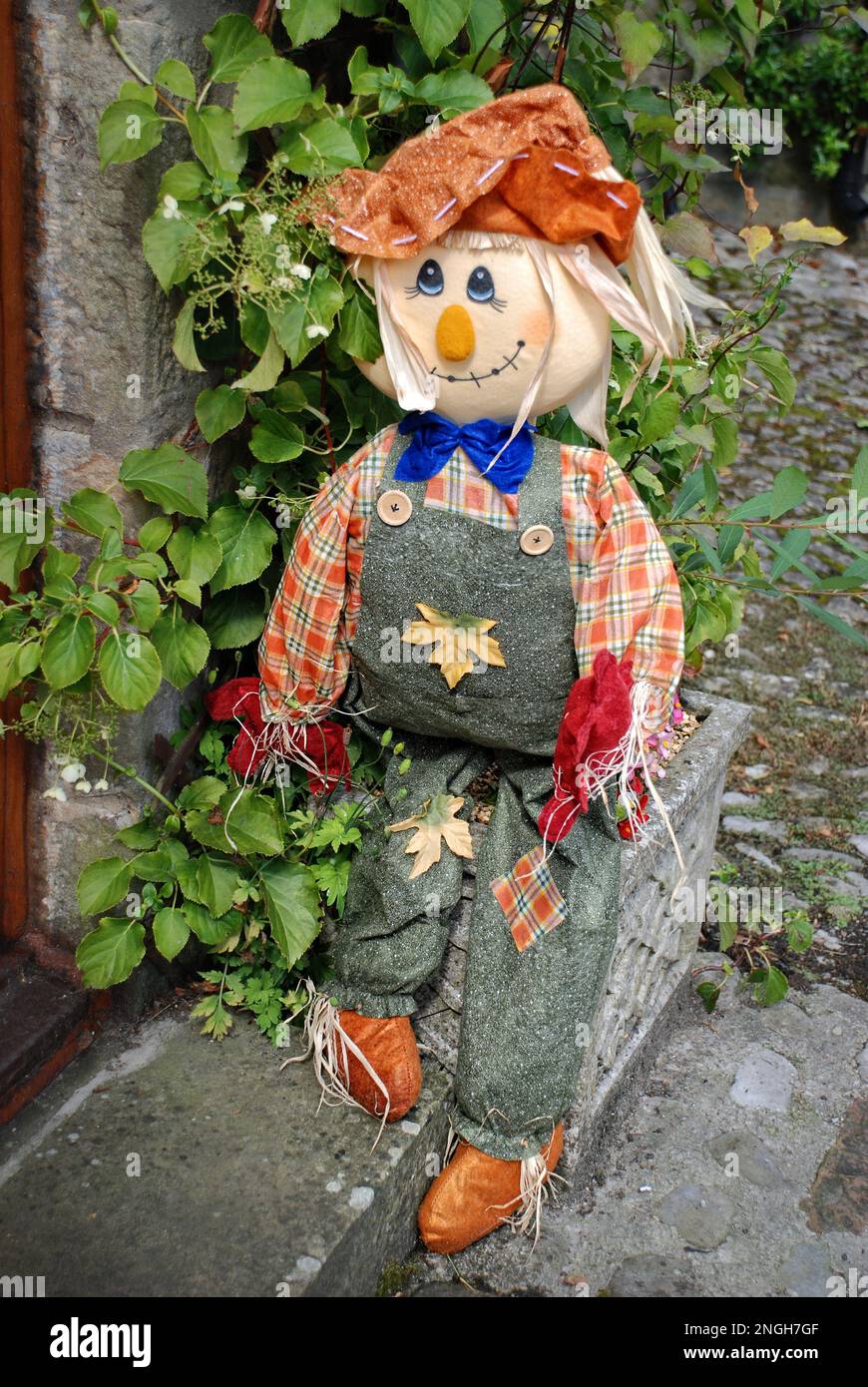 Scarecrow Festival held every August in Kettlewell in the Yorkshire ...