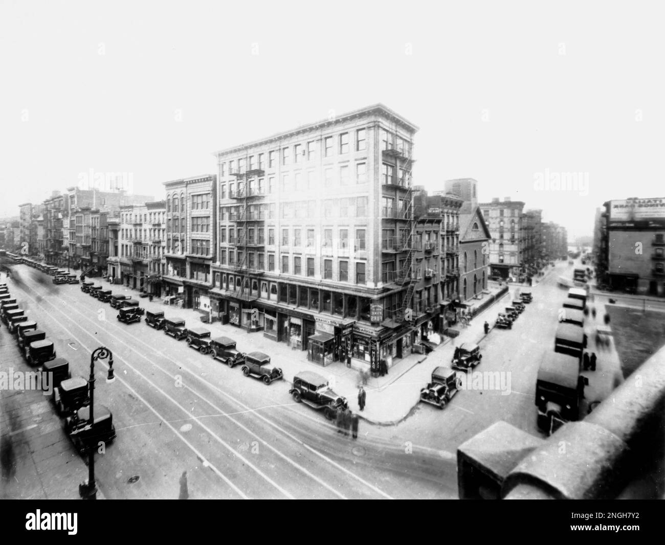 This general view shows the site for the new development of ...