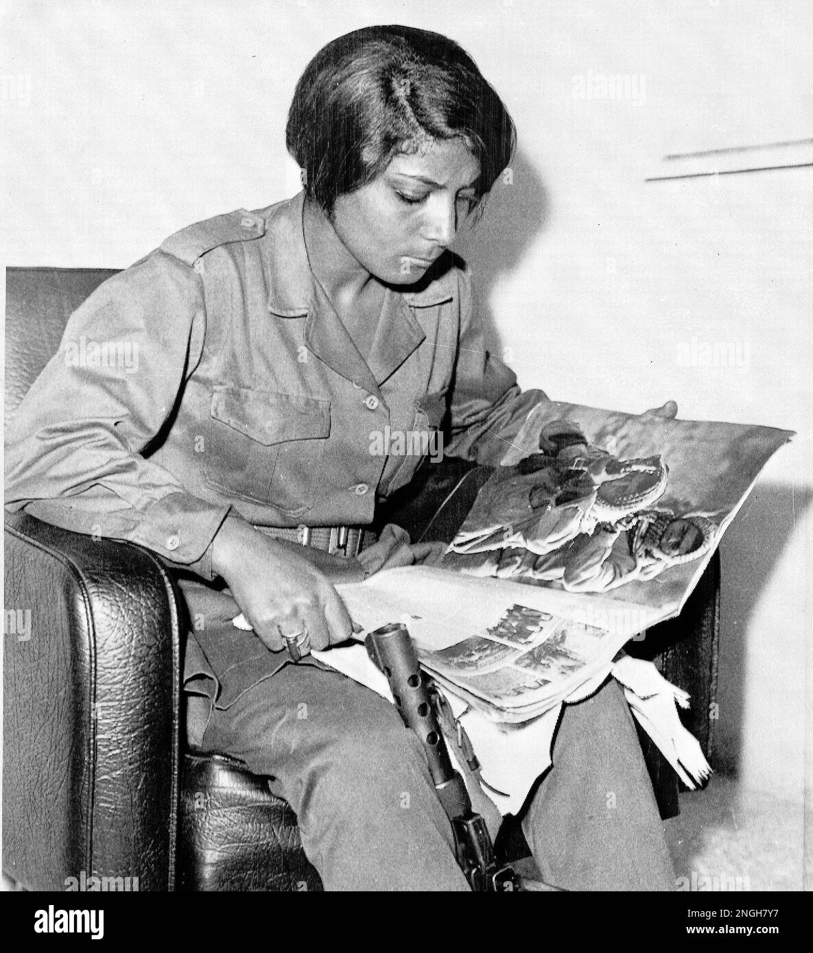 Leila Khaled, 24, a member of the Marxist-oriented Popular Front for ...