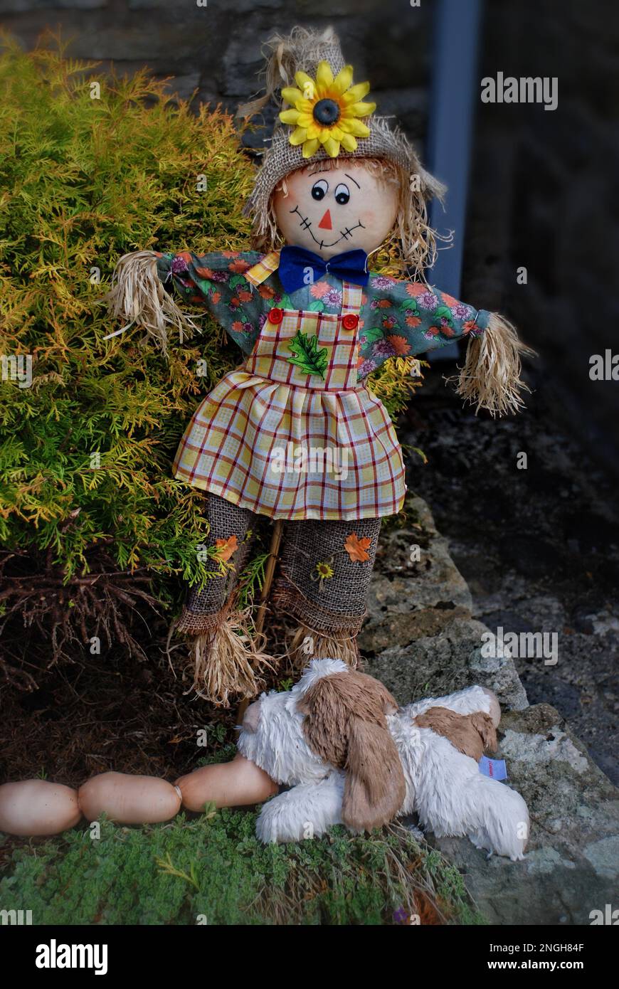 Scarecrow Festival held every August in Kettlewell in the Yorkshire ...