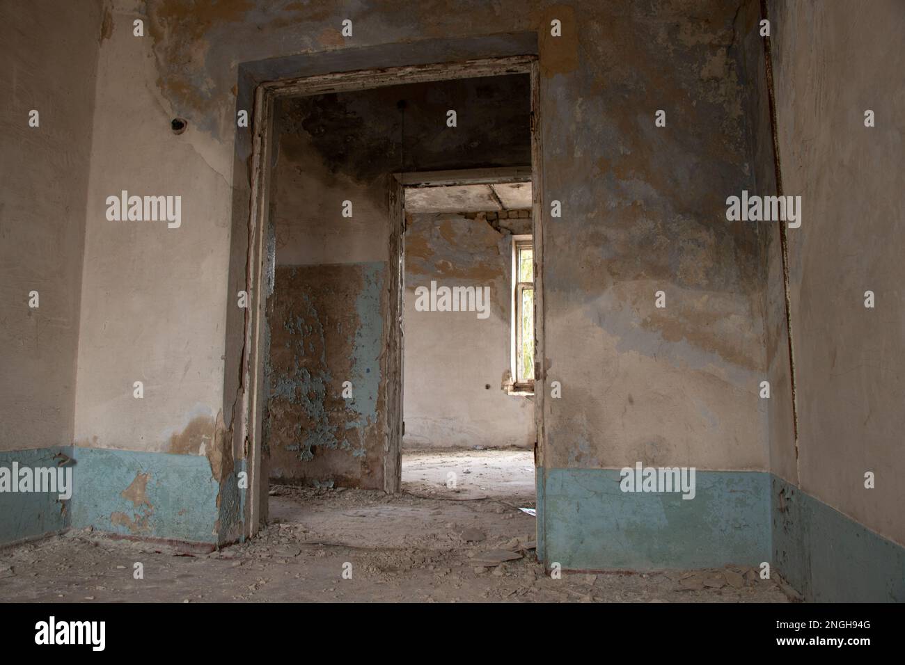 old abandoned unfinished building, abandoned house Stock Photo - Alamy