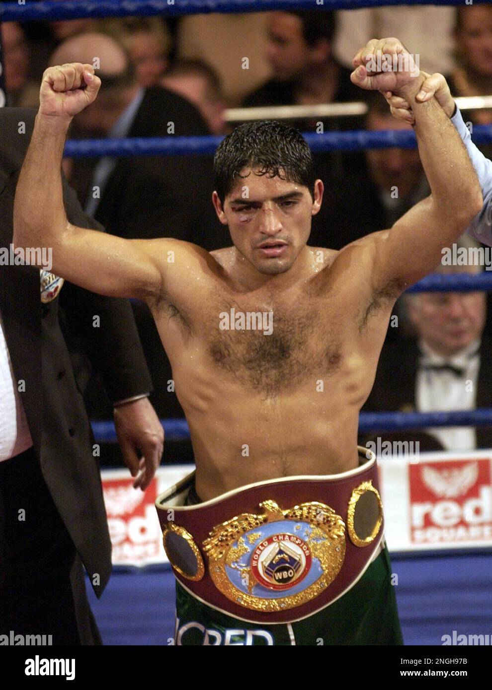 Defending champion of the WBO Featherweight Championship of the World ...