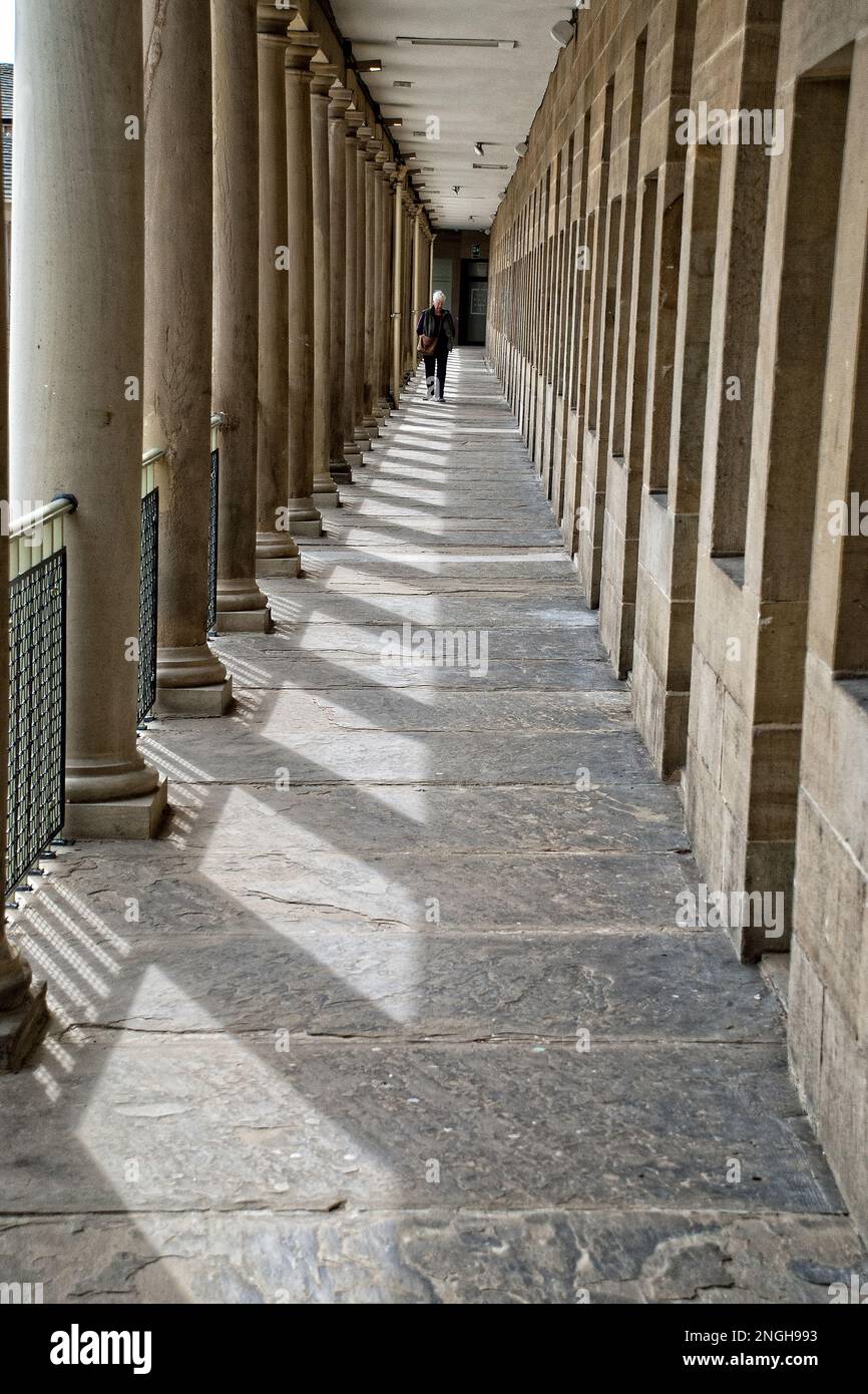 The magnificently restored Piece Hall in Halifax West Yorkshire a grade ...