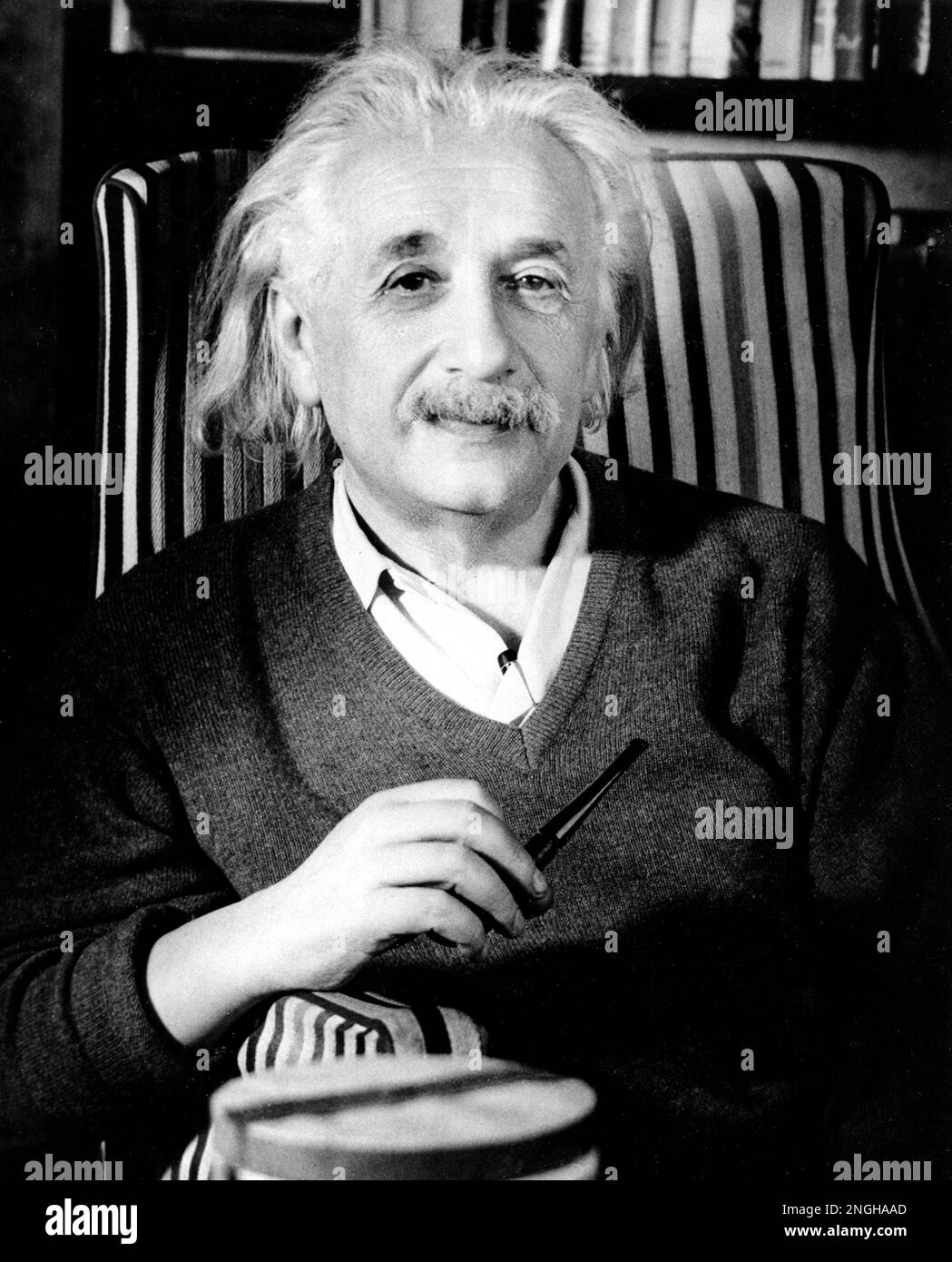 Prof. Albert Einstein is shown a few days before his 70th birthday ...