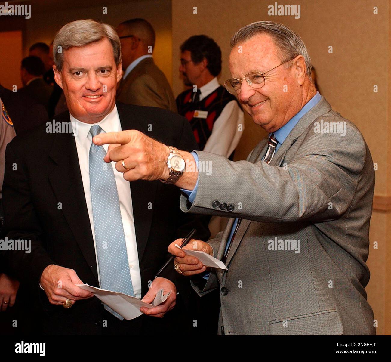 Florida State coach Bobby Bowden, right, and Virginia Tech coach Frank ...