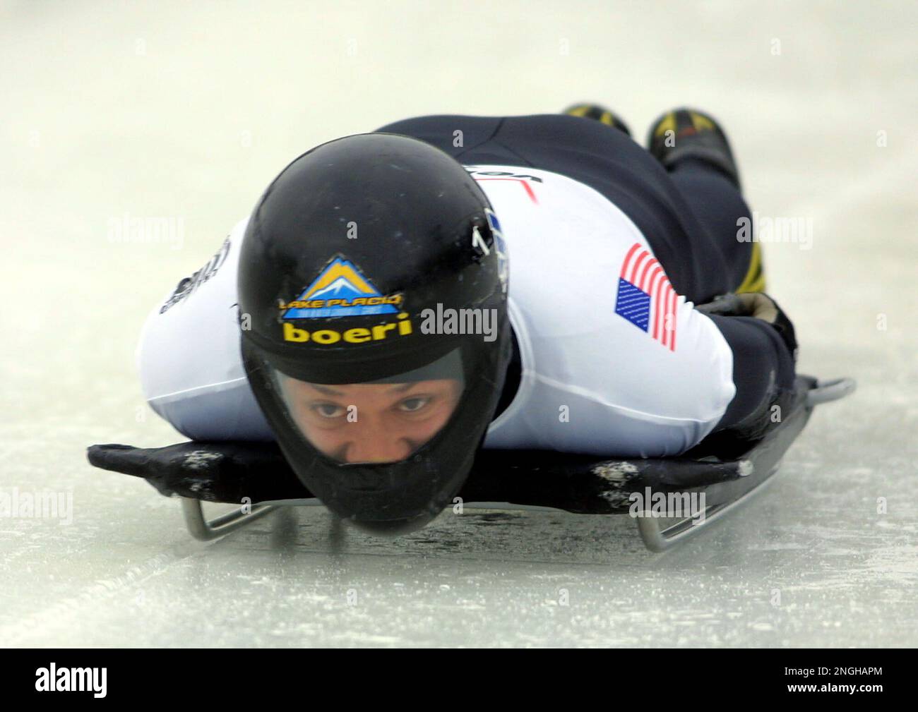 Brian McDonald starts down the track to a first-place finish in an ...