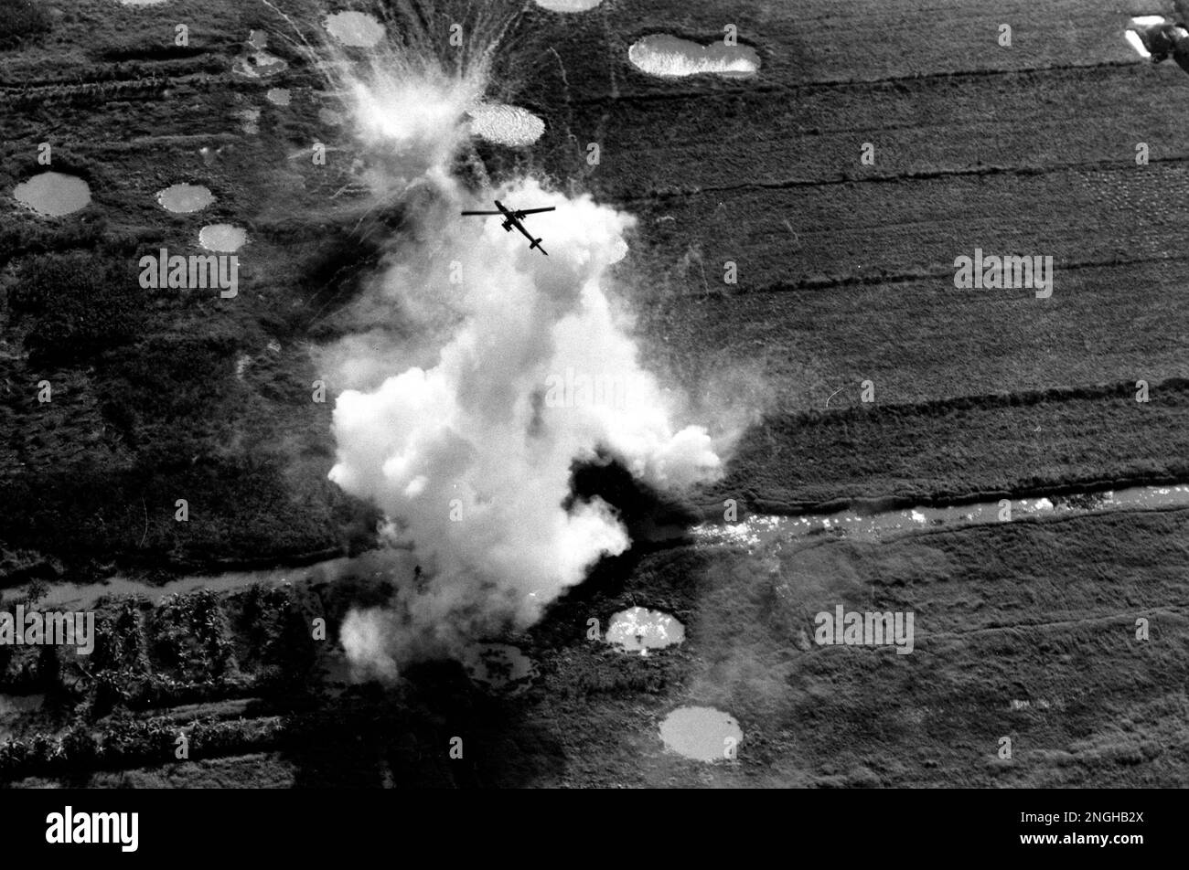 A Cobra helicopter gunship pulls out of a rocket and strafing attack on ...