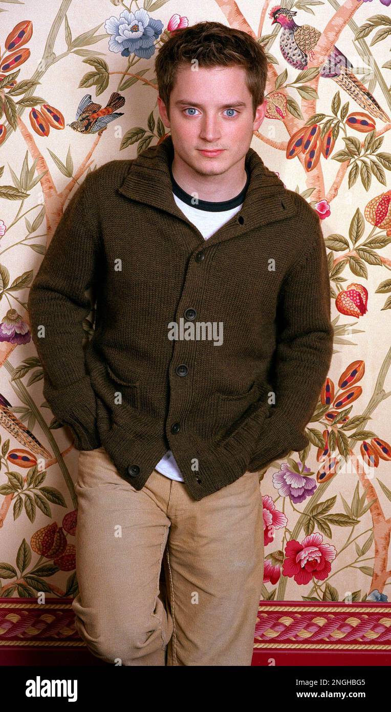 Actor Elijah Wood poses for a photo in New York, Dec. 4, 2001. Wood ...