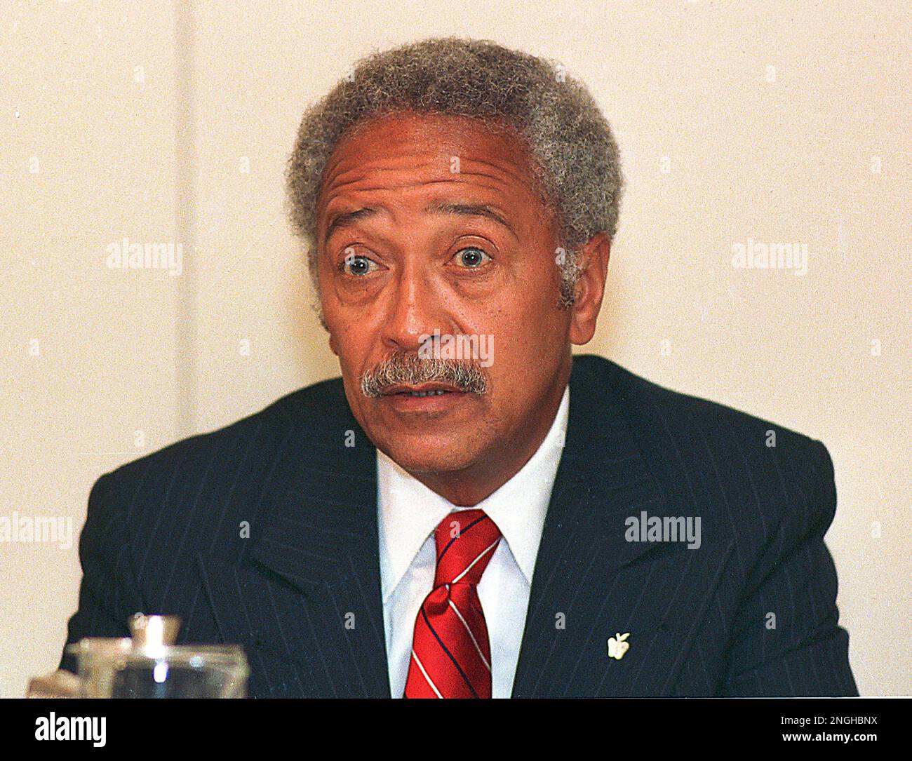 Manhattan Borough President David N. Dinkins is shown in New York City ...