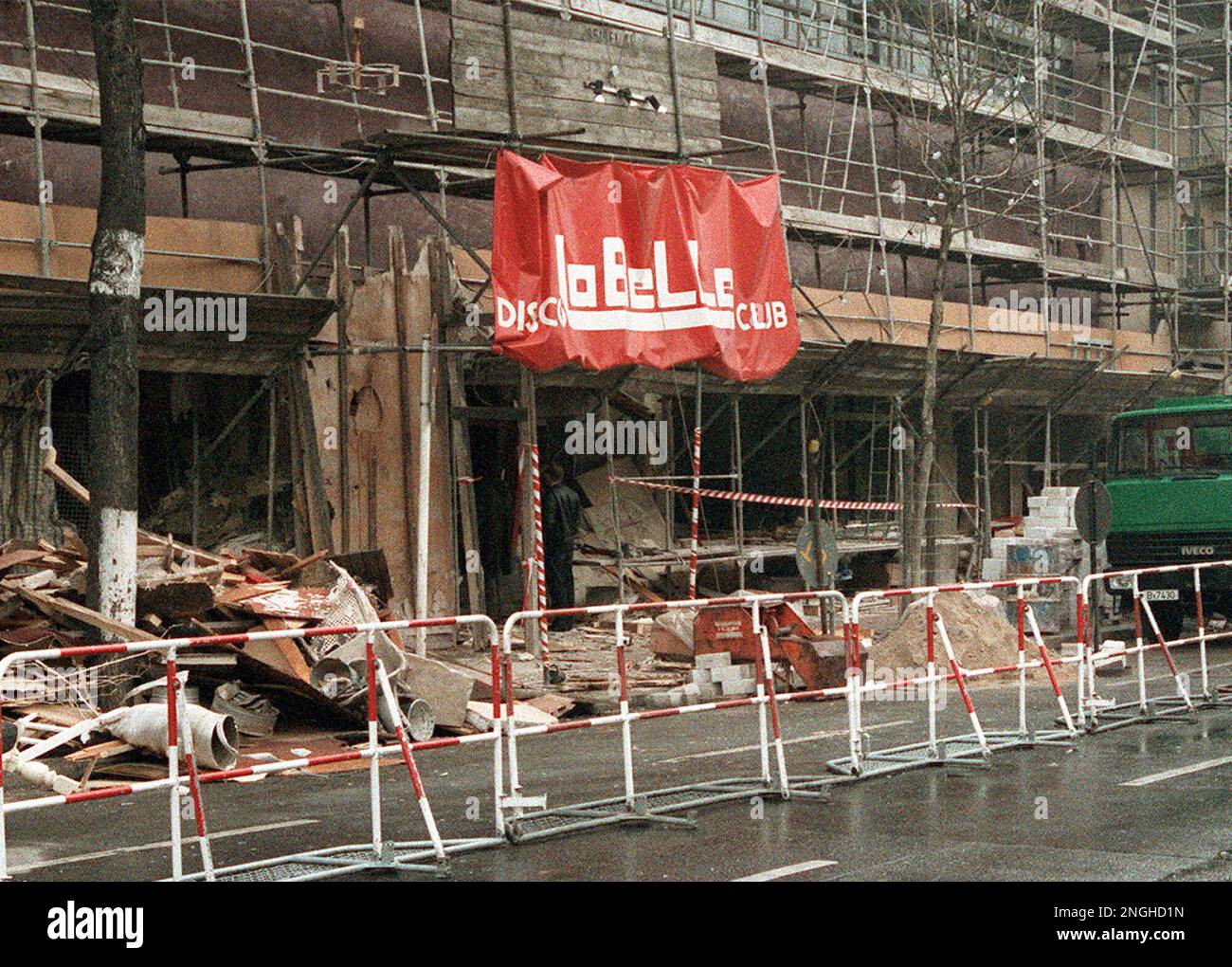 The West Berlin discotheque, "La Belle," is seen destroyed following a ...