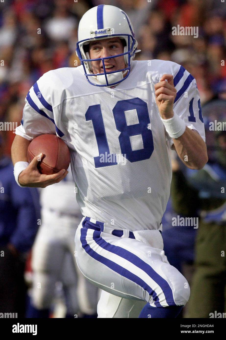 Indianapolis Colts quarterback Peyton Manning finds himself all alone ...