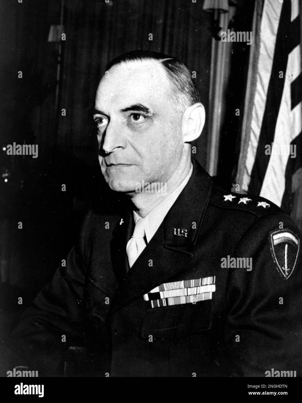 Lt. Gen. Lucius D. Clay is shown in Berlin, Germany, on March 6, 1947 ...
