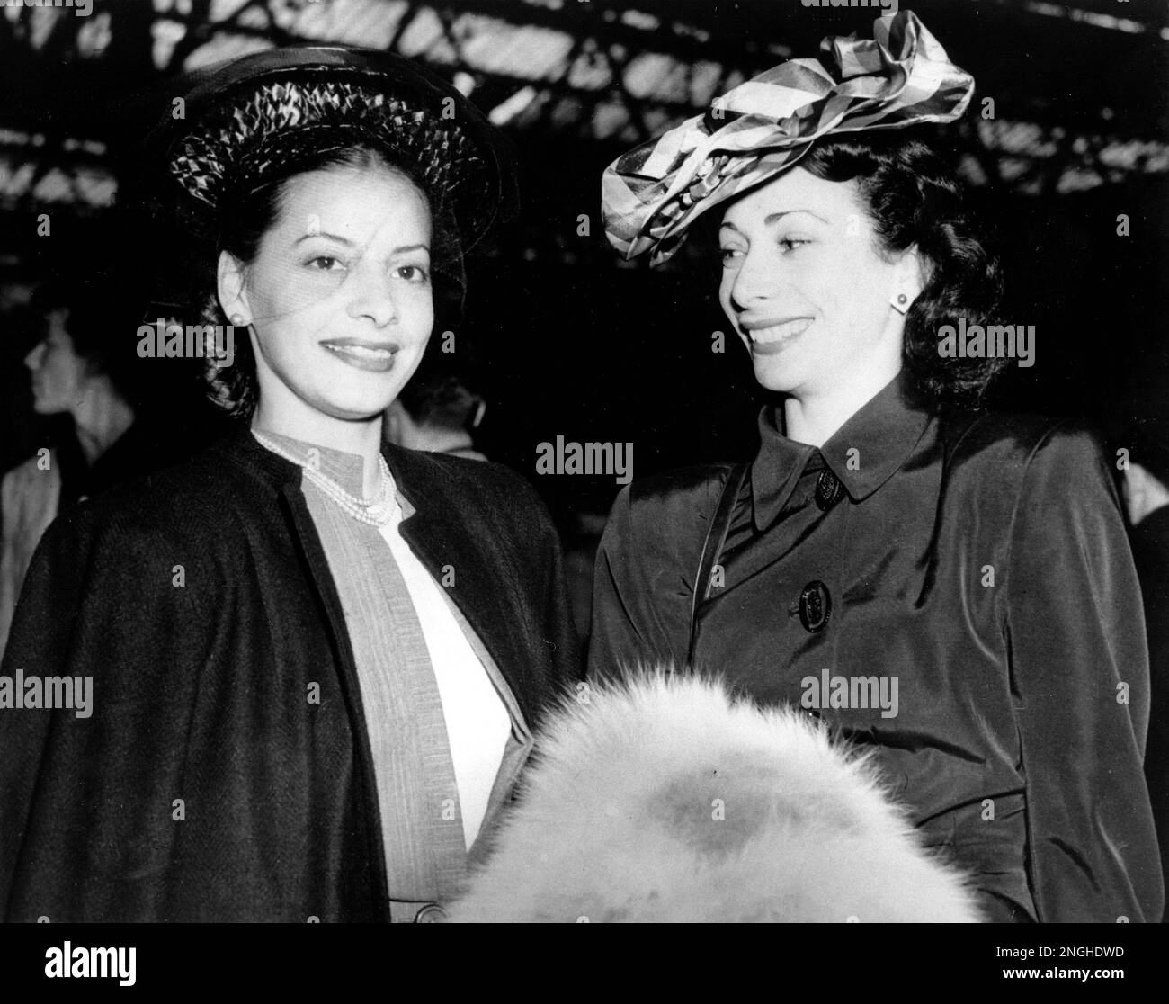Alicia Alonso, left, and Nora Kaye, principal dancers with the American ...