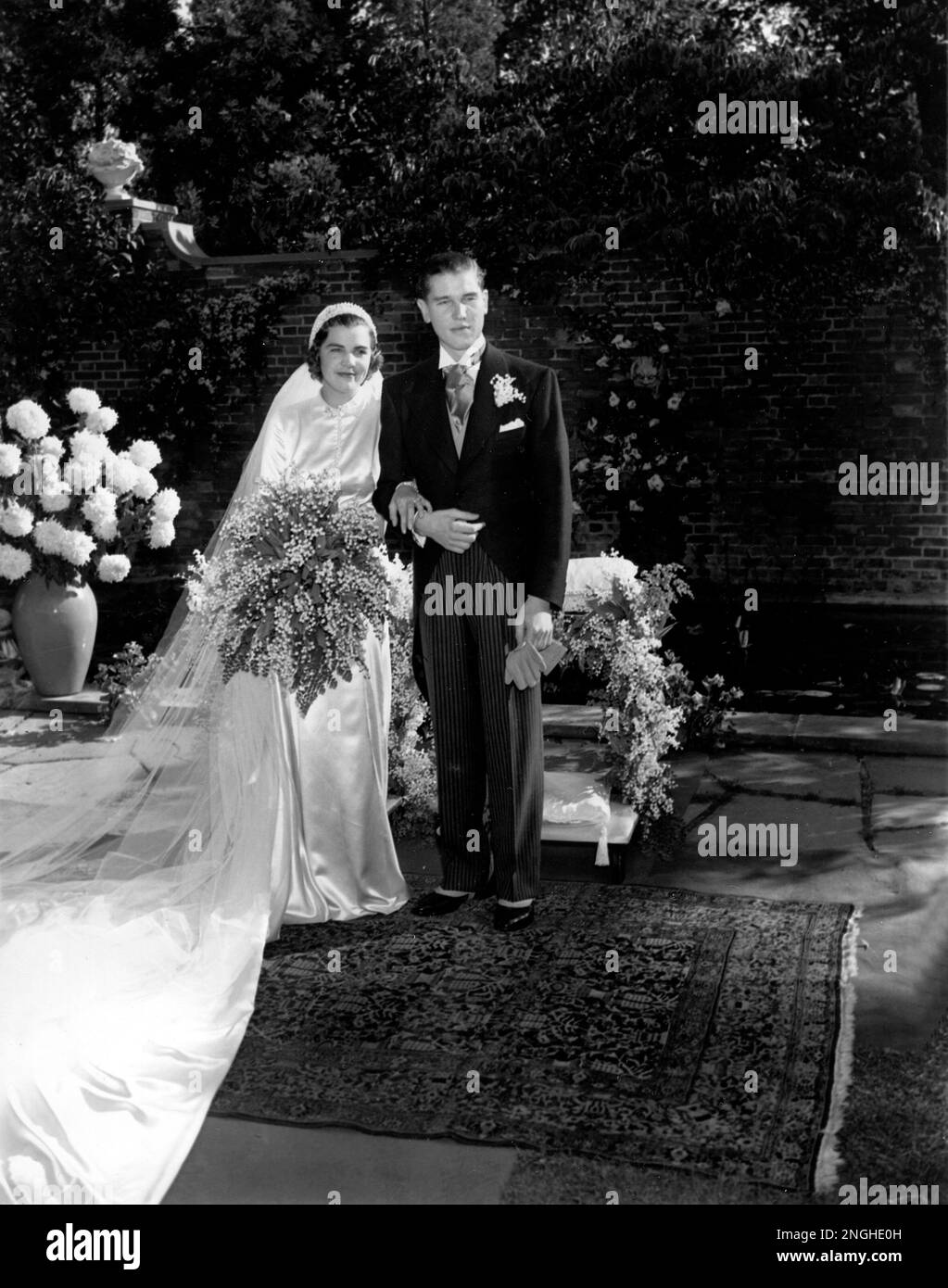 George Vanderbilt and his wife, Lucille Parsons, pose after their ...