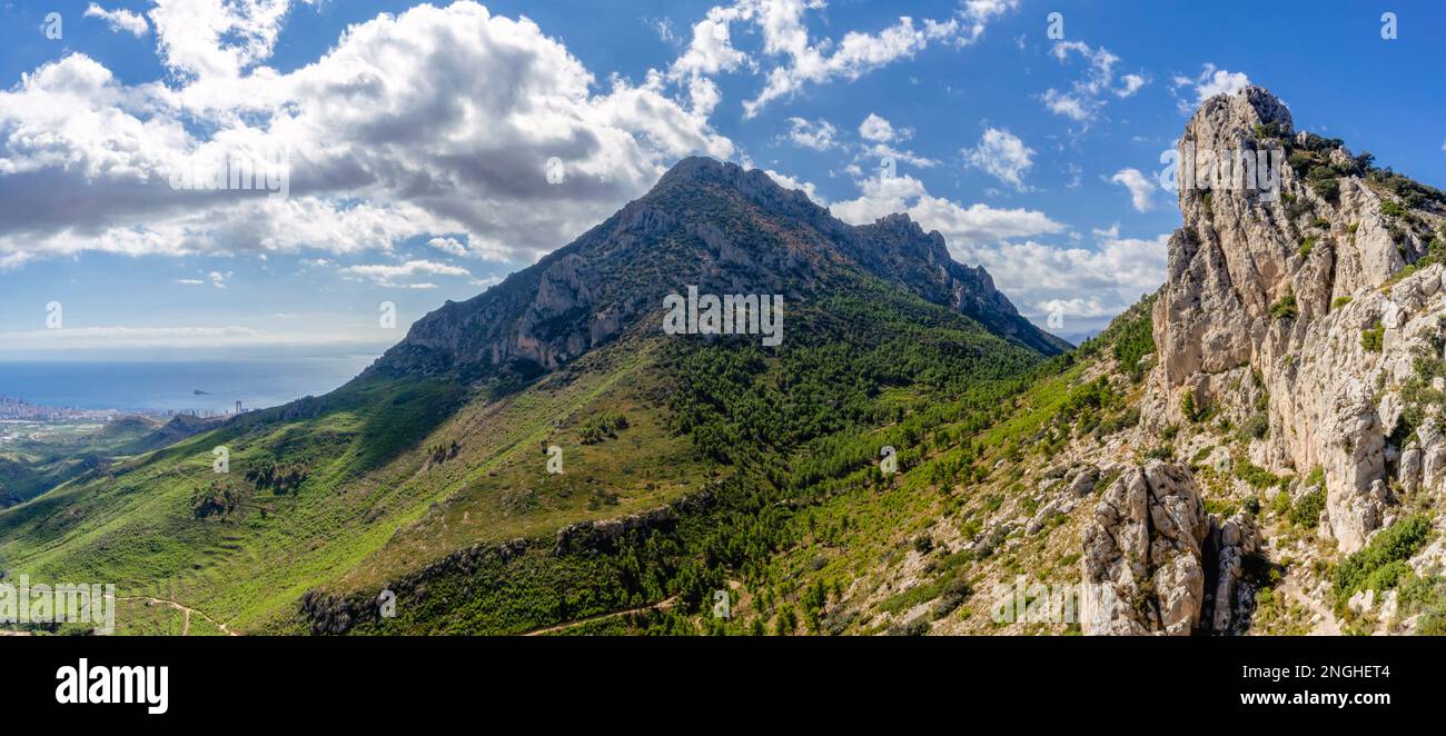 Benidorm mountain range hi-res stock photography and images - Alamy