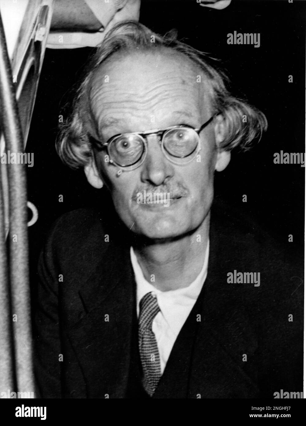 Prof. Auguste Piccard, Swiss physicist, is shown on Sept. 11, 1948 at ...