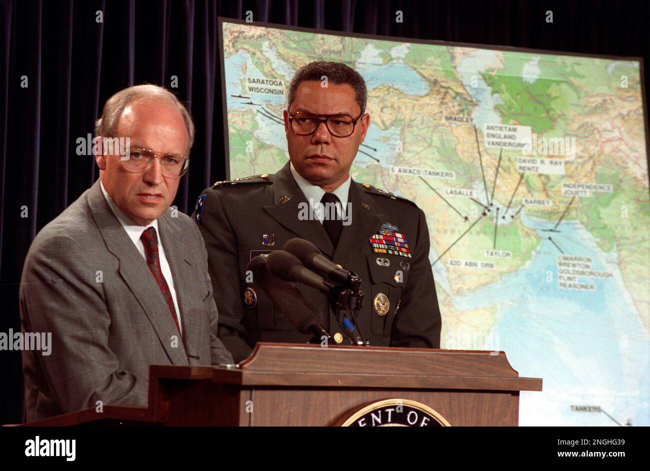U.S. Defense Secretary Dick Cheney, left, and Chairman of the Joint ...