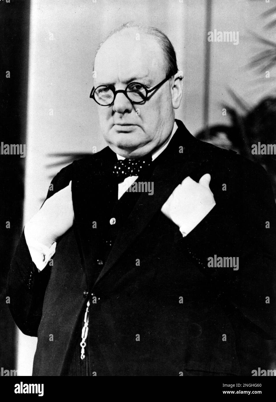 British Prime Minister Winston Churchill is shown on July 14, 1941 at ...