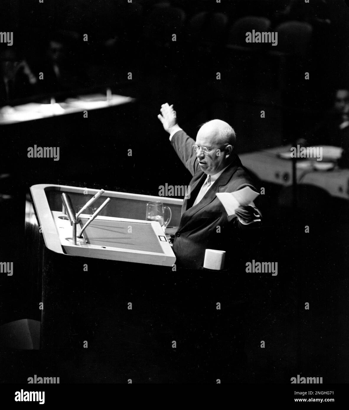 Nikita Khrushchev, Soviet premier and first secretary of the Communist ...