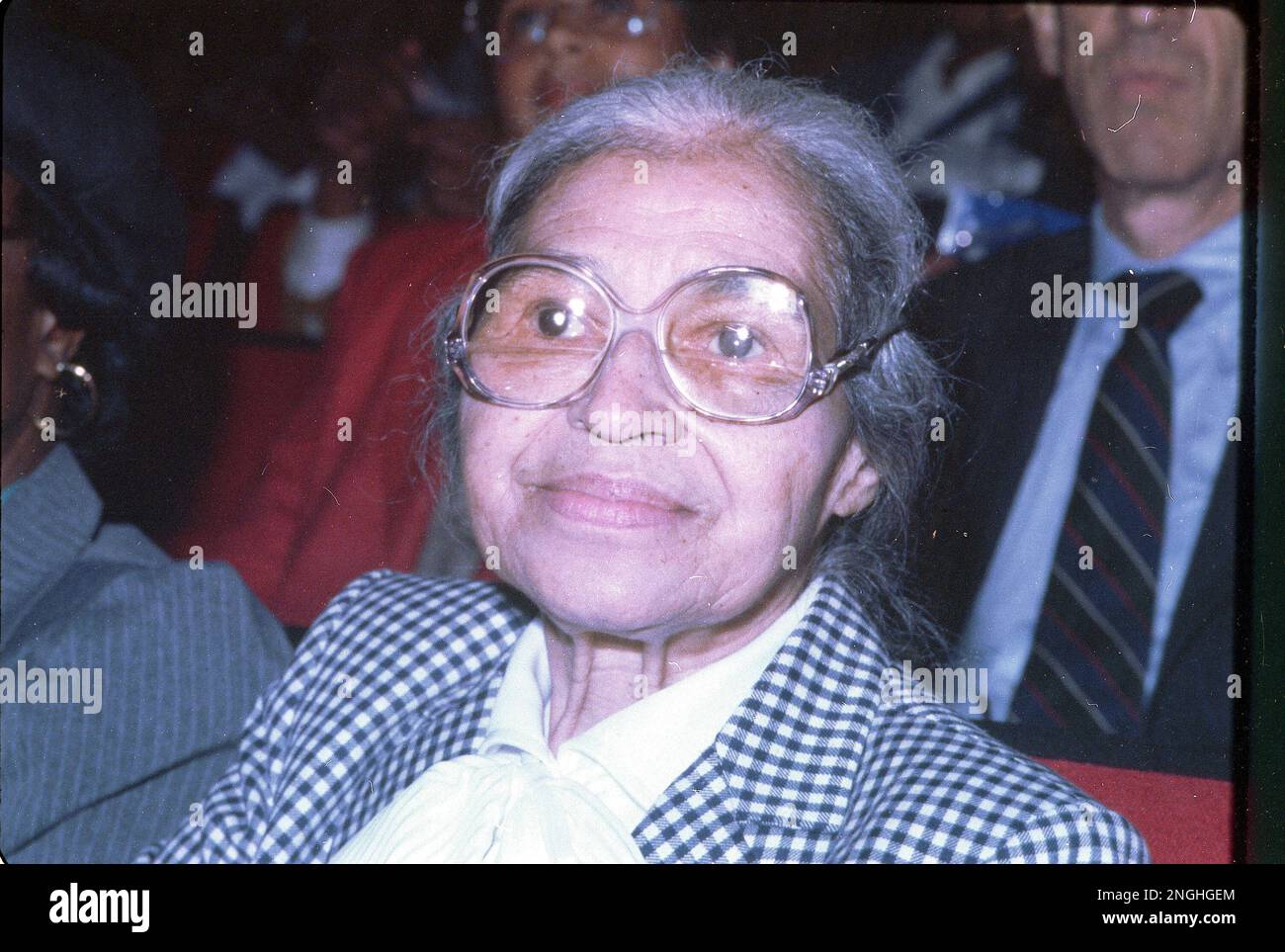 This is a 1989 photo of African-American civil rights activist Rosa ...