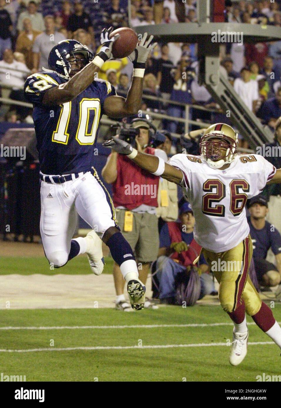 San Diego Chargers receiver DeRonnie Pitts (10) beats San Francisco ...