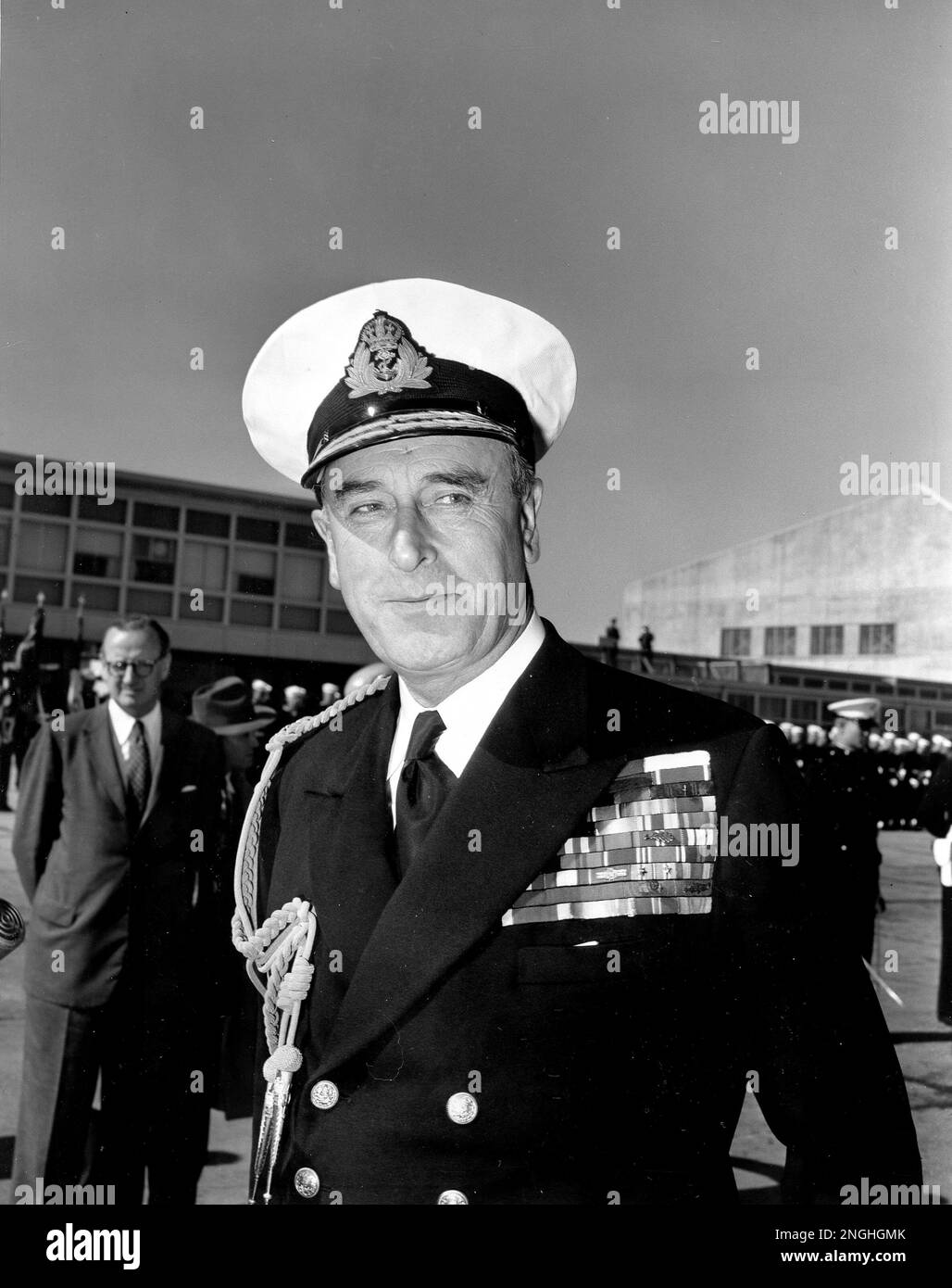 Lord Louis Mountbatten, Britain's first seal Lord of the Admiralty ...
