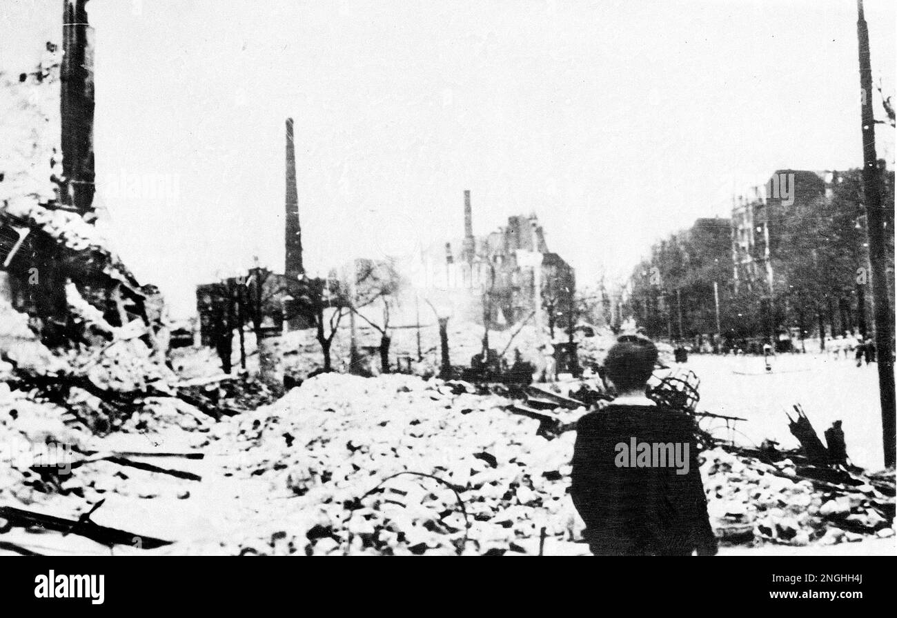 Day and night air raids by the British Royal Air Force and U.S. Army ...