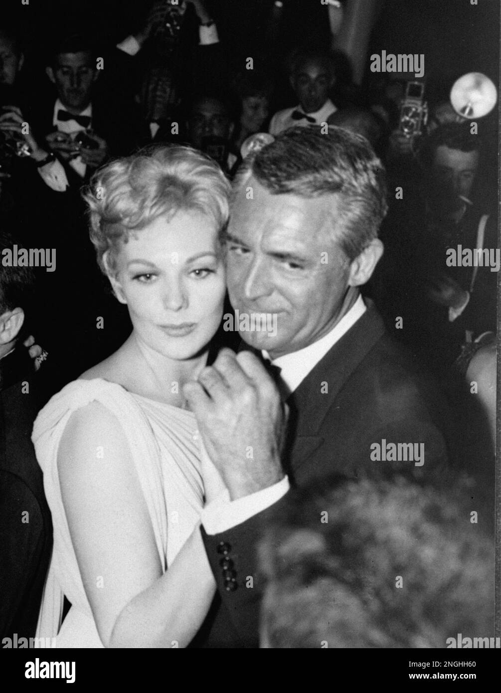 American Actress Kim Novak Dances With Cary Grant After The