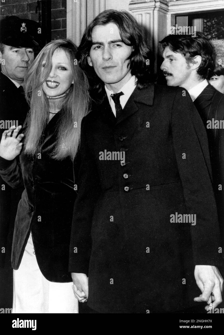 The Beatles lead guitarist George Harrison and his wife, Patti Boyd ...