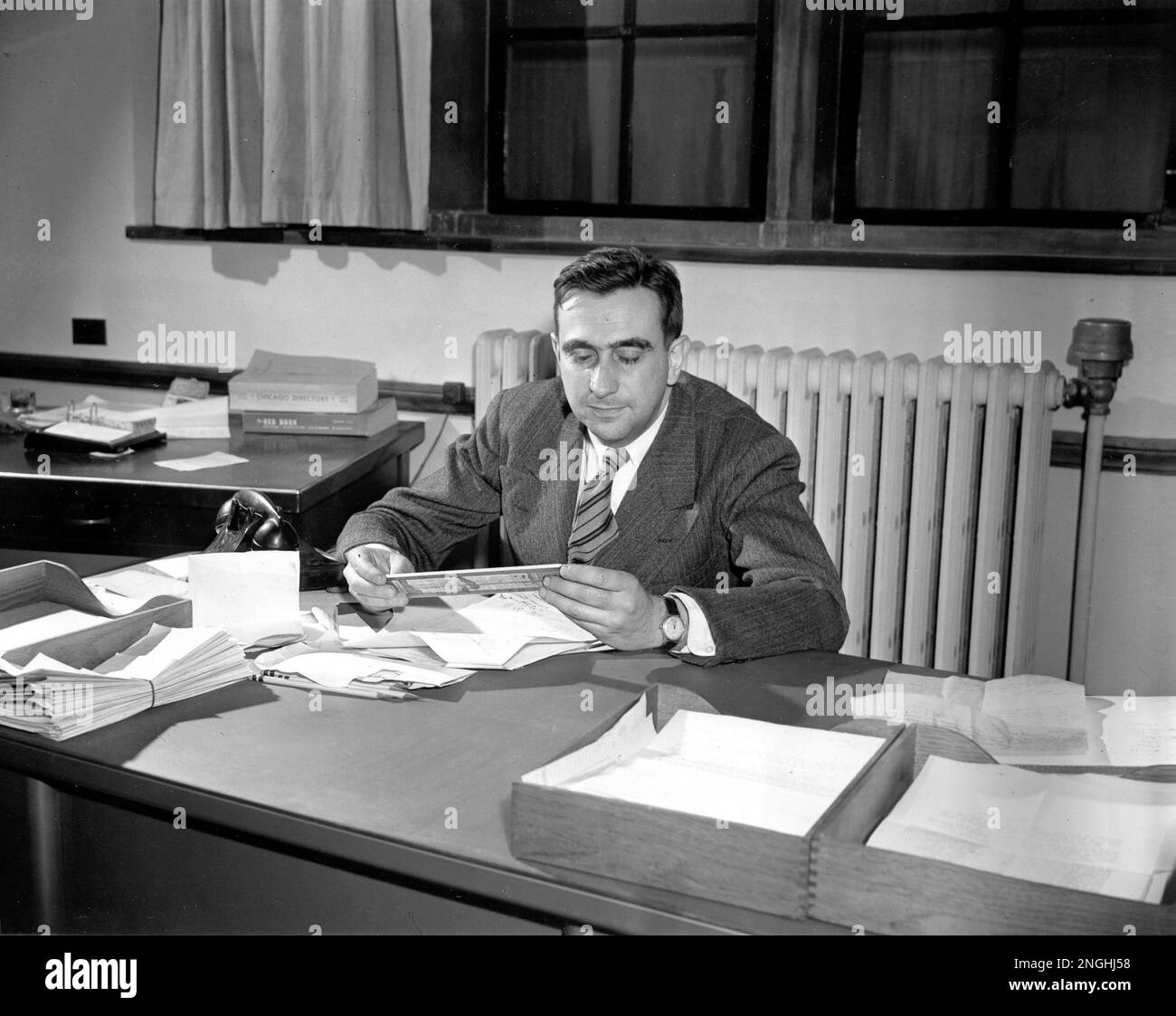 Physics Prof. Edward Teller, who worked on the atomic bomb, is shown at ...