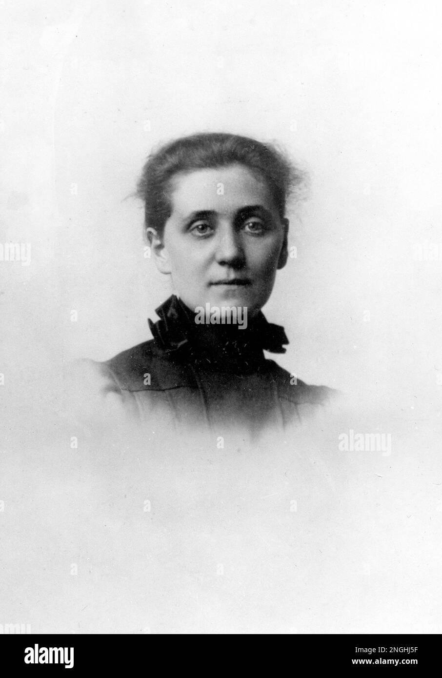 Jane Addams is photographed at Hull House in Chicago, Ill., in 1890 ...