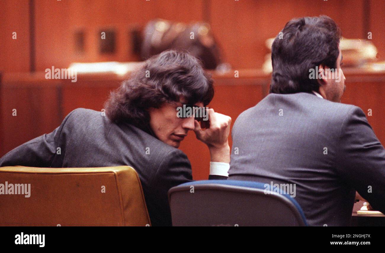 Richard Ramirez Adjusts His Sunglasses In The Courtroom During A Richard Ramirez Adjusts His Sunglasses In The Courtroom During A