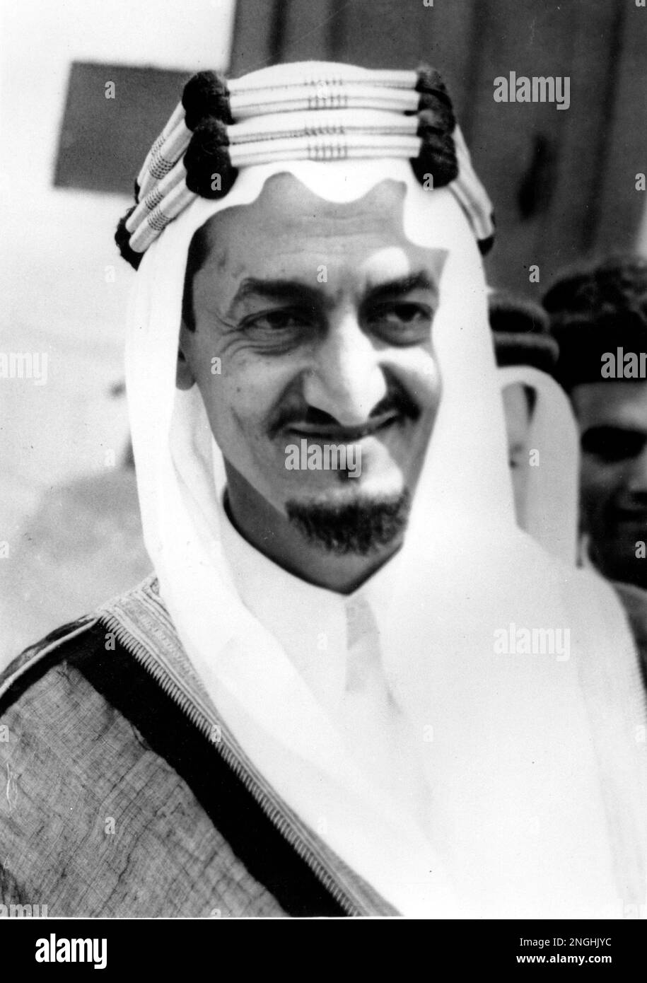 Prince Faisal of Saudi Arabia arrives at London Airport, England, on ...