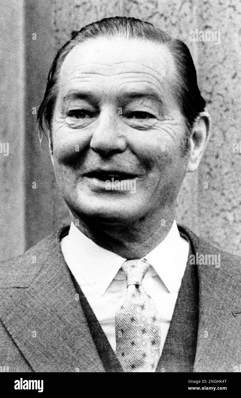 British playwright Terence Rattigan is photographed on Nov. 30, 1971 at ...