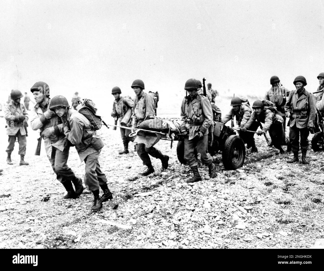 U.S. Army reinforcements land on a beach in Attu, Alaska on June 23 ...