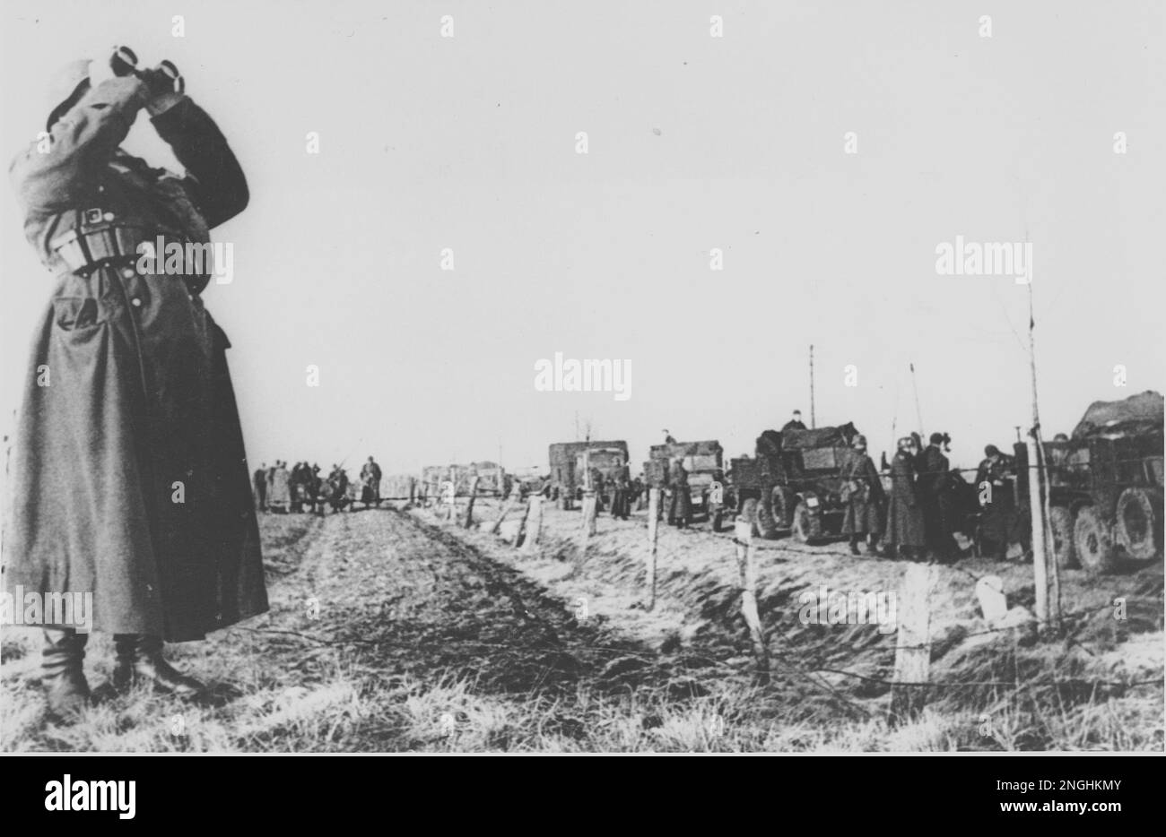 German advance guards enter Danish territory after having passed the ...
