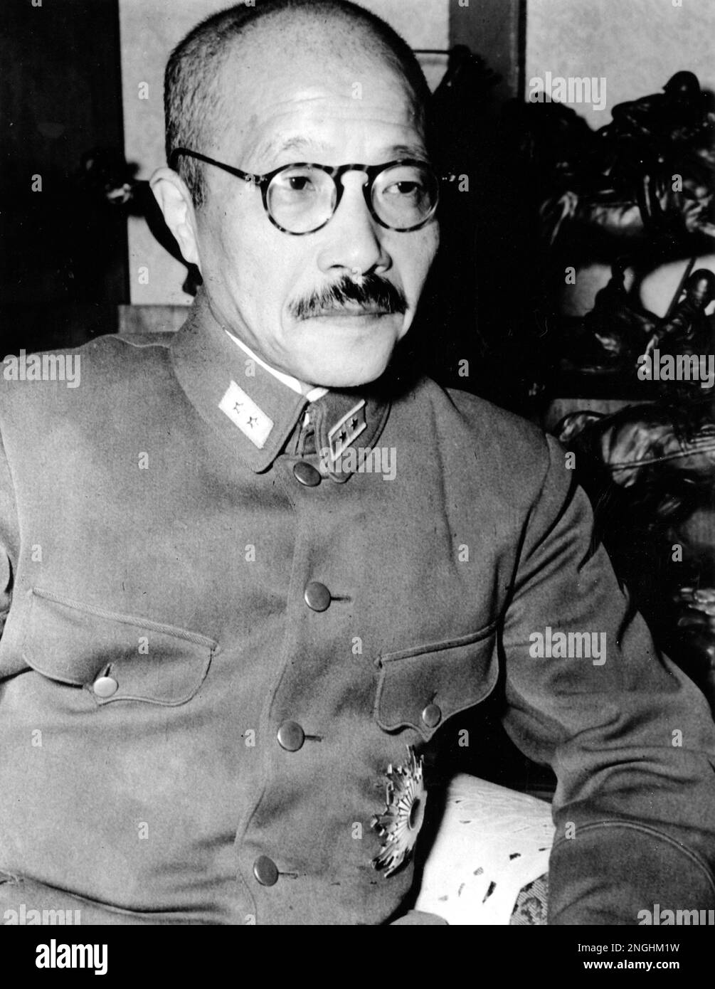 Liet. Gen. Hideki Tojo, Japan's new prime minister, is shown in Tokyo ...