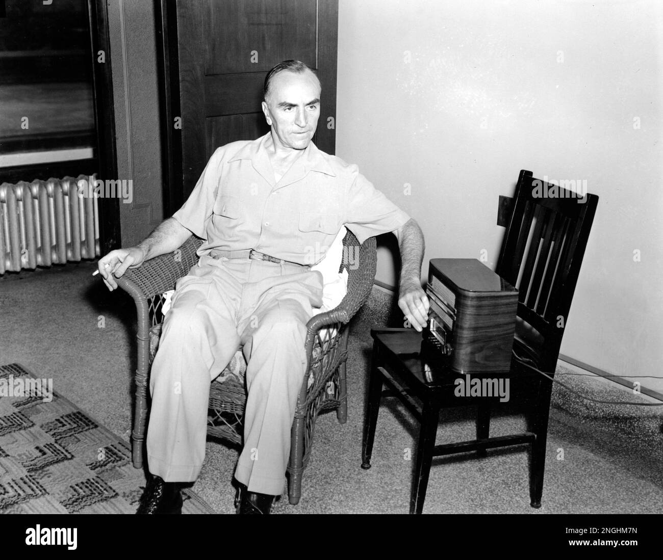 Capt. Eddie Rickenbacker, World War I flying ace and president of the ...