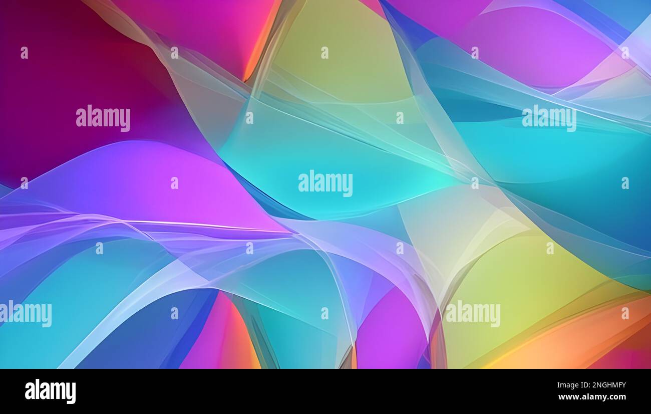 Modern Abstract Colorful Translucent Art Background Wallpaper Stock Photo - Alamy