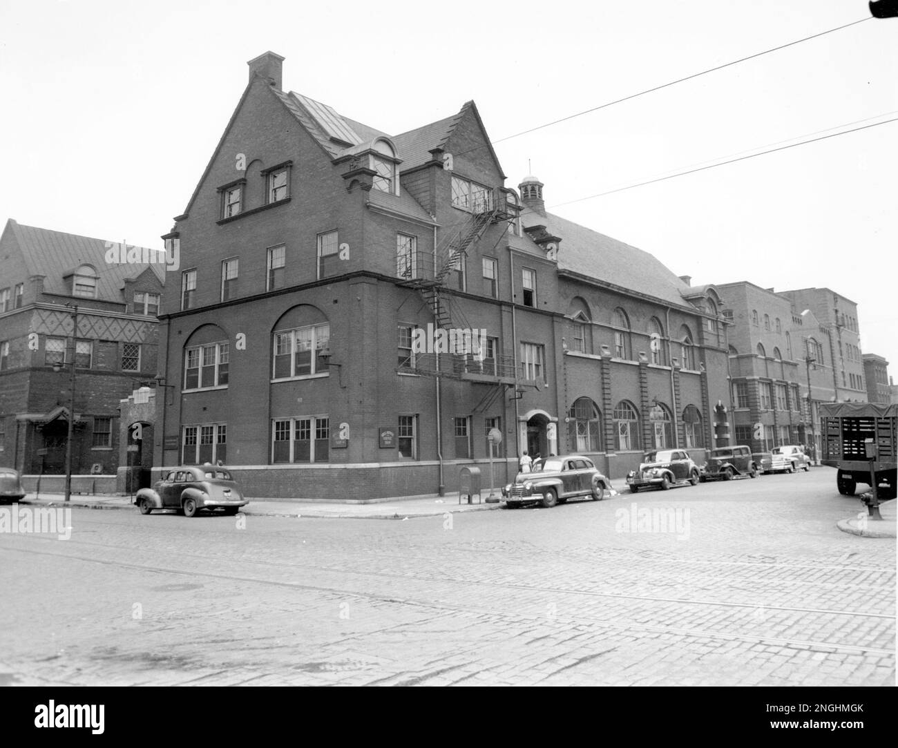 Hull House, on the corner of Halsted and Polk Sts. in Chicago, Ill., is ...