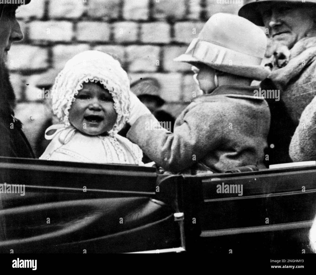 Little Princess Elizabeth, left, is shown in 1927. The picture was made ...
