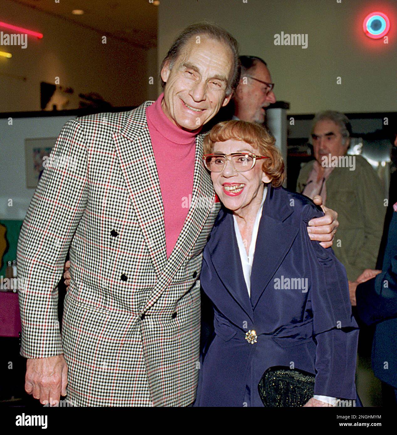 Sid Caesar, left, and Imogene Coca pose at the Museum of Television and ...