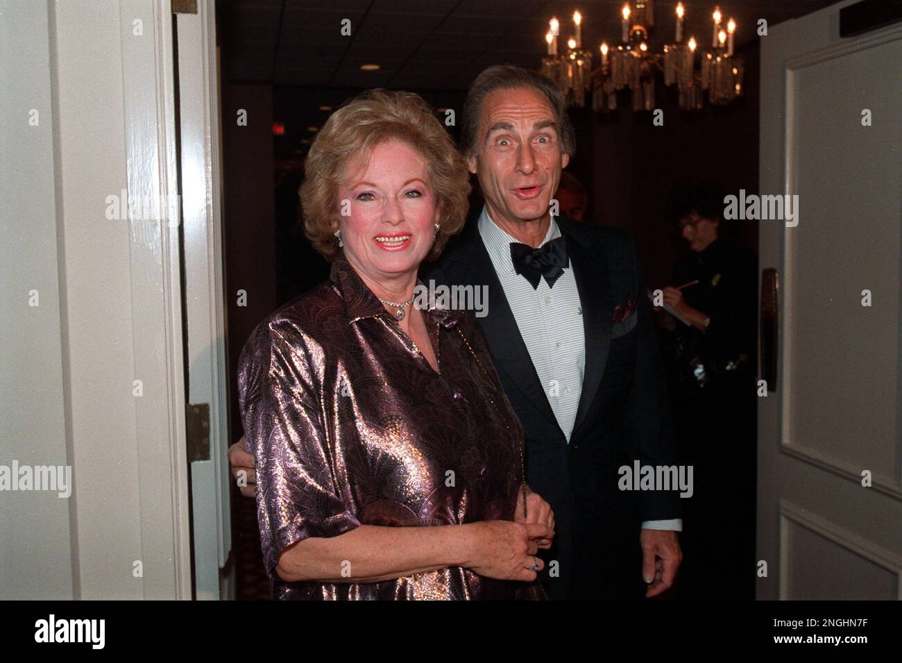 Actor and comedian Sid Caesar and his wife, Florence, are shown at an ...
