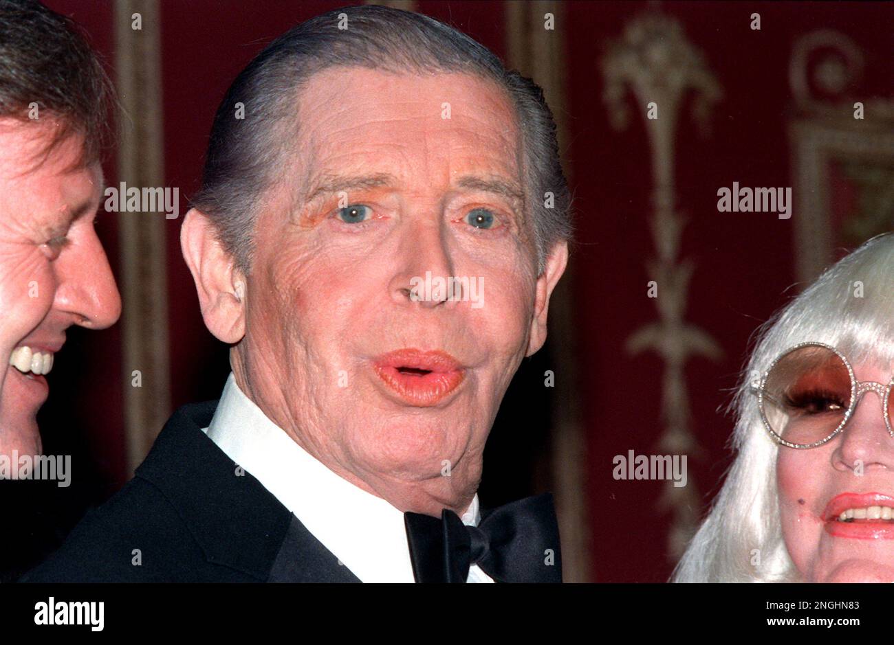 Comedian Milton Berle is photographed in May 1987 at an unknown ...
