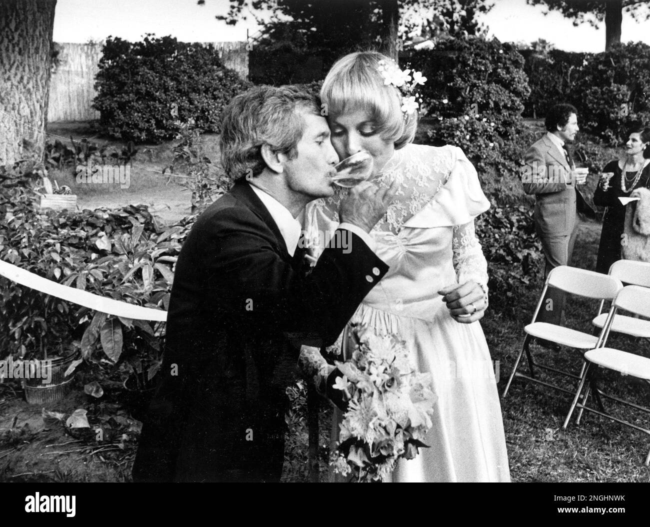 Jockey Bill Shoemaker, 46, and his wife, the former Cynthia Barnes, 28 ...