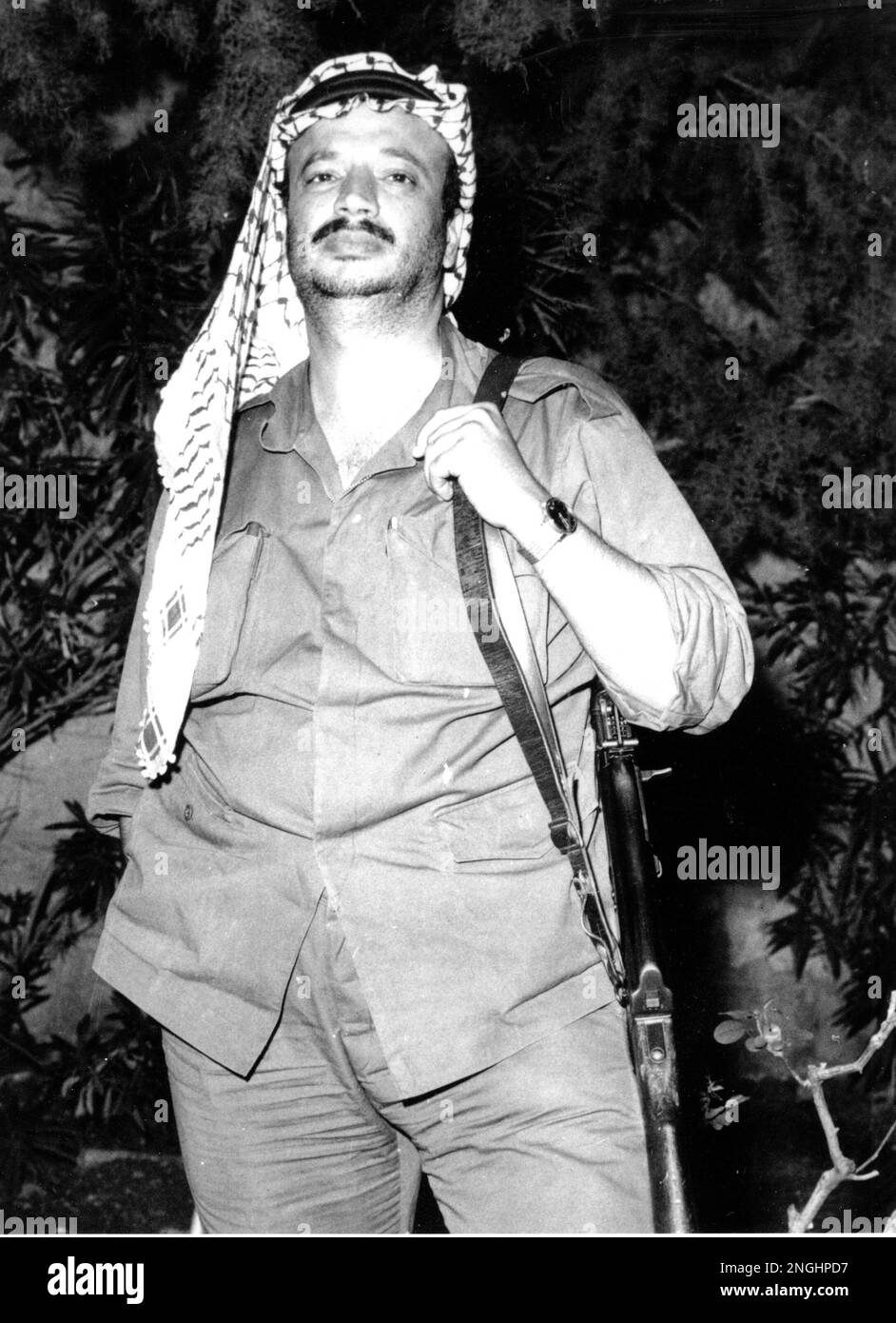 Yasser Arafat, chairman of Palestine Liberation Organization (PLO ...