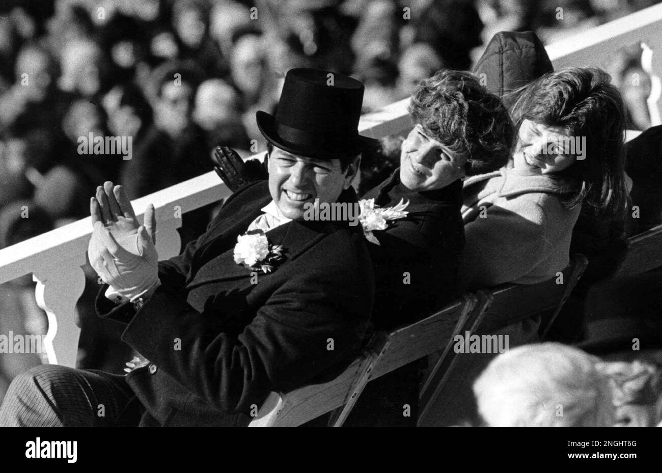 The new Governor of Missouri, John Ashcroft, turns to applaud the ...