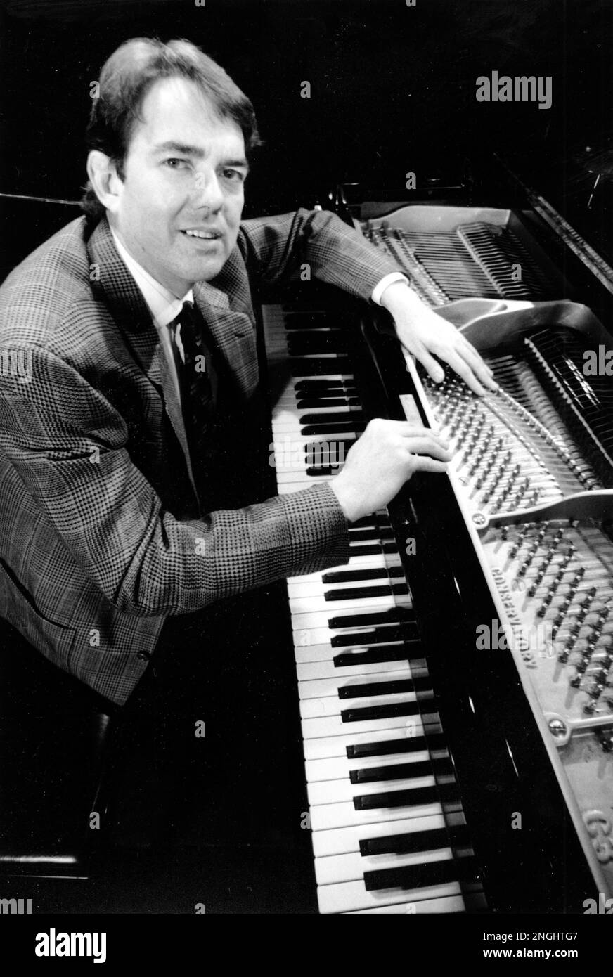 Broadway and popular songwriter Jimmy Webb poses at the piano in New ...
